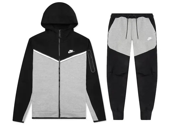 Nike Sportswear Tech Fleece Full Zip Hoodie & Joggers Set - Black